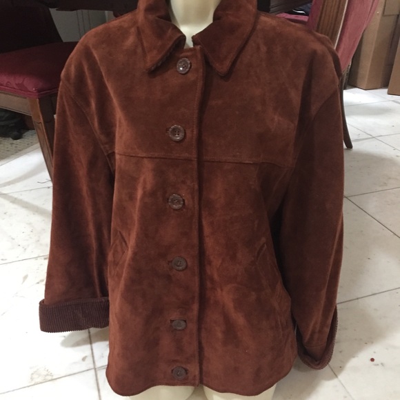 Colebrook | Jackets & Coats | Colebrook Co Suede Leather Jacket Vintage ...